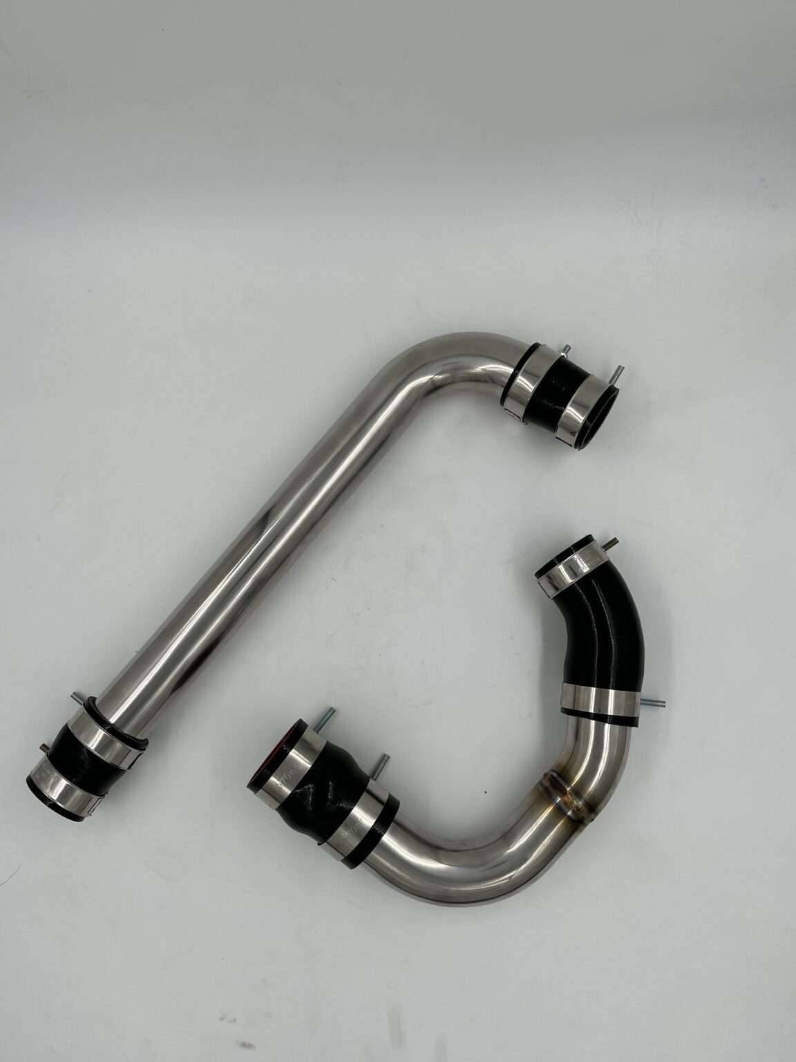 13-18 Cummins Upper & Lower Stainless Steel Radiator Hoses with HD ...