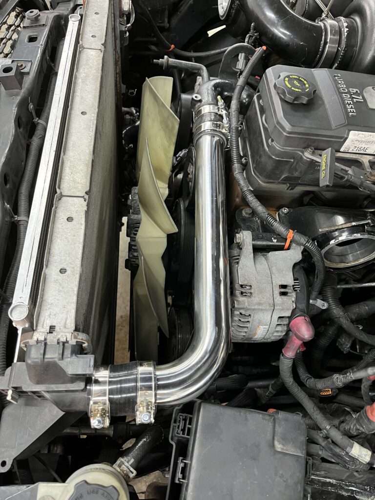 13-18 Cummins Upper & Lower Stainless Steel Radiator Hoses with HD ...