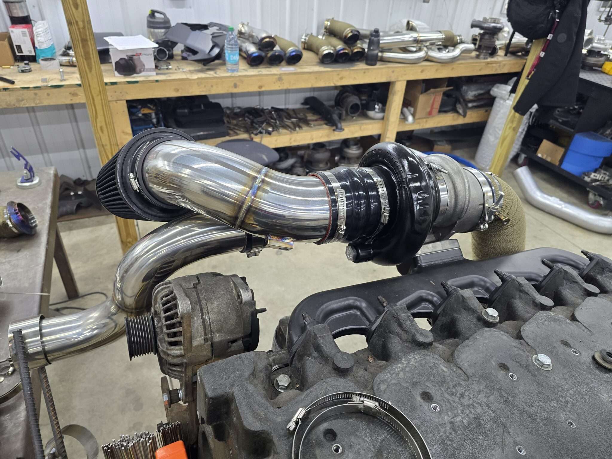 COMPLETE 2nd Gen HE351CW High Mount Turbo Swap Kit For 2003-2009 Dodge ...