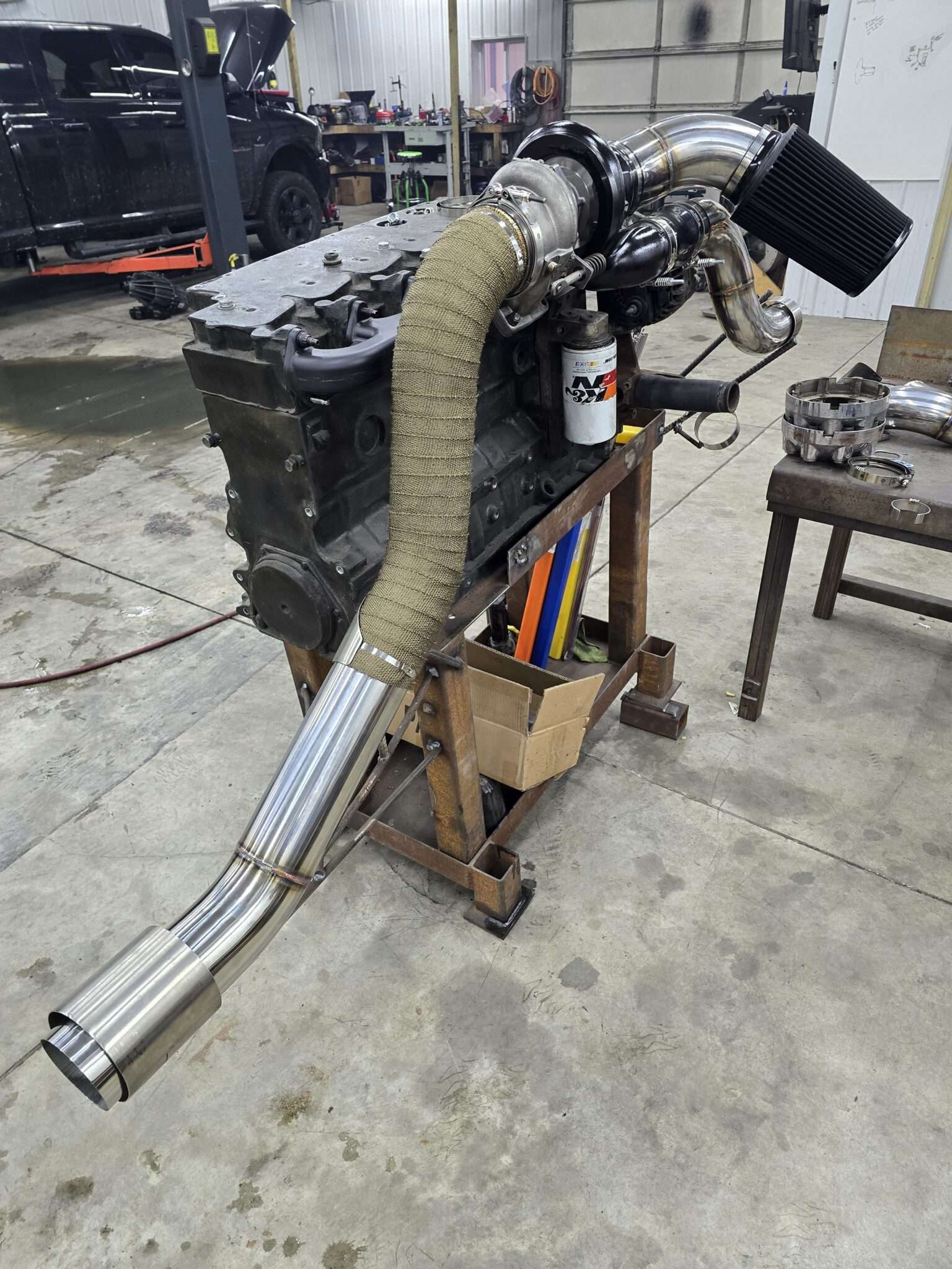 COMPLETE 2nd Gen HE351CW High Mount Turbo Swap Kit For 2003-2009 Dodge ...